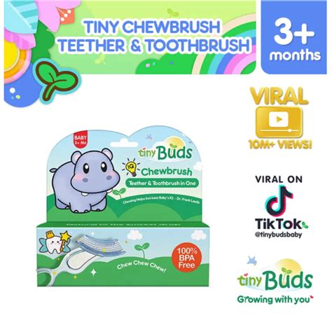 Tiny Buds Tiny Chewbrush Teether Toothbrush Shopee Malaysia