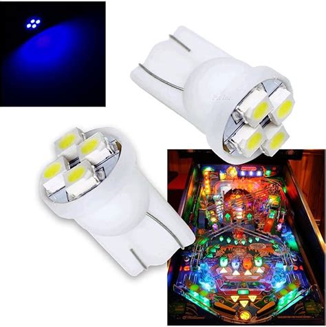 Per Accurate Inc Pa 10pcs 555 T10 4smd Led Pinball