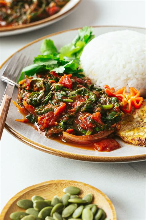 Ghanaian Spinach Stew Vegan Recipe Recipe Easy Vegetable Dishes