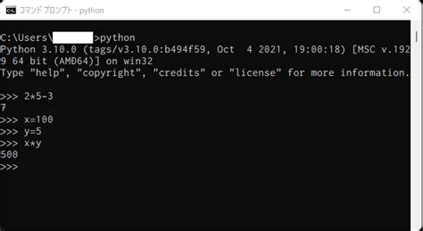 Pythonのインストールと実行