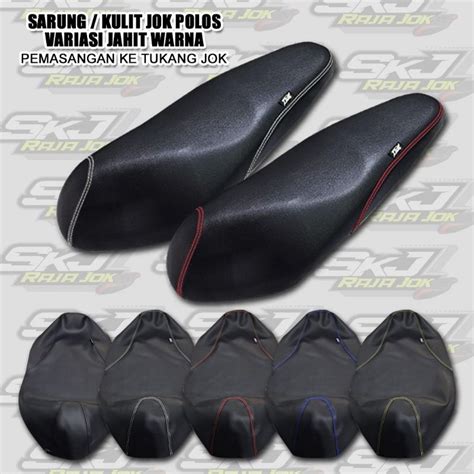 Jual Kulit Jok Motor POLOS Benang Jahit Warna Motor Matic Bebek VARIO