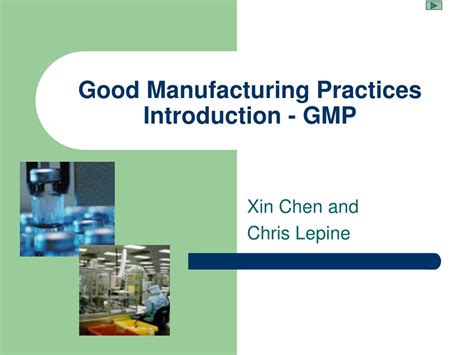 Ppt Good Manufacturing Practices Training About Our Food Good