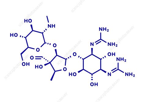 Streptomycin Tuberculosis Antibiotic Drug Molecular Model Stock