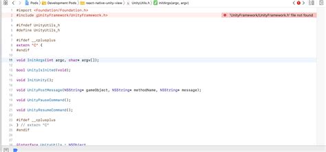 Unityframework Unityframework H File Not Found Issue Asmadsen