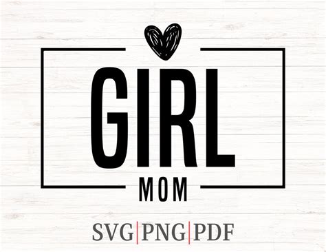 Girl Mama Svg Daughter Svg Mama Svg Girl Mom Svg Girl Mom Shirt Svg