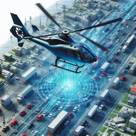 159 148 Aerial Helicopter Traffic Simulation Simulating And Stock
