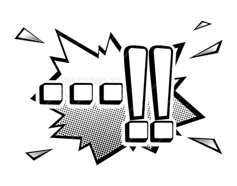 Premium Vector Speech Bubble With Three Dots And Two Exclamation
