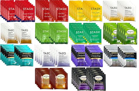 Assorted Tea Sampler T Set Box Tea Bags Individually Wrapped Tea Variety Pack