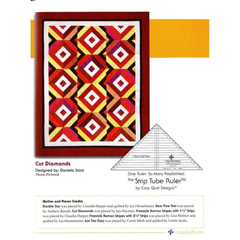 Strip Tubing Fast Fabulous Quilts Using The Strip Tube Ruler