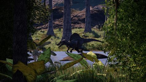 Spinosaurus Patroling The Swamp Rjurassicworldevo