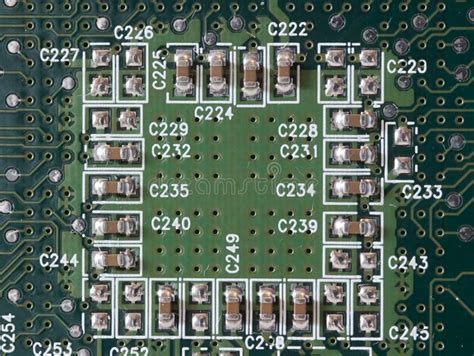Burned Electronic SMD Printed Circuit Board PCB After A Short Circuit Stock Photo Image Of