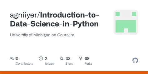 Github Agniiyer Introduction To Data Science In Python University Of