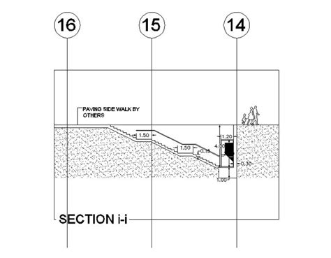 Foundation Section Detail Is Provided In This 2d Autocad Dwg Drawing File Download The 2d