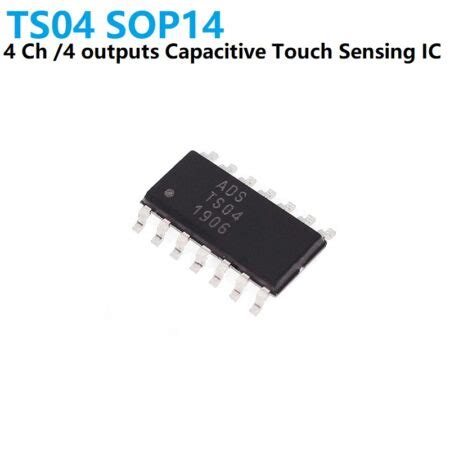 TS04 4 CH Capacitive Touch Sensor IC SMD 14PIN UGE Electronics Egypt