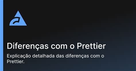 Diferenças o Prettier Biome