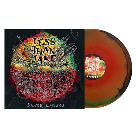 Less Than Jake Silver Linings Exclusive Orange Yellow And Black Vinyl