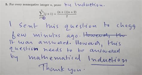 Solved 5 For Every Nonnegative Integer N Prove N 1n