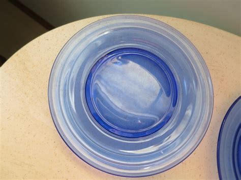 5 Cobalt Blue Salad Plates Vintage 1930s Depression Glass Etsy