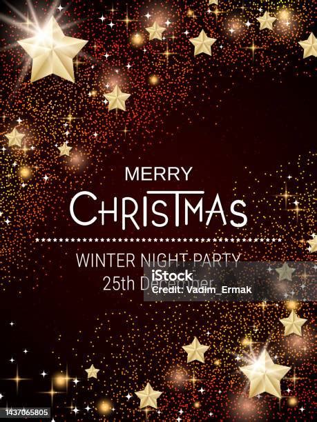 메리 크리스마스와 새해 복 많이 받으세요 파티 초대 카드 벡터 템플릿 12월에 대한 스톡 벡터 아트 및 기타 이미지 12월 개념 개념과 주제 Istock