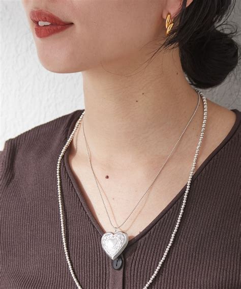 Shenery（シーナリー）の「【web限定】ハートロケットネックレス（ネックレス）」 Wear
