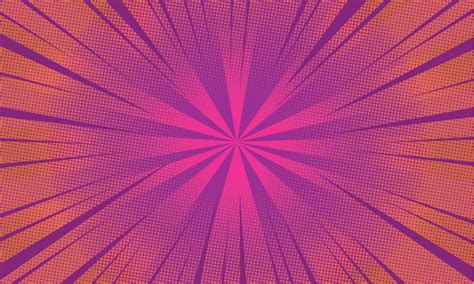Sunburst Superhero Frame Background Comic Halftone Banner 17352023