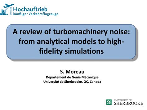Pdf A Review Of Turbomachinery Noise From Analytical Models To High Fidelity Simulations
