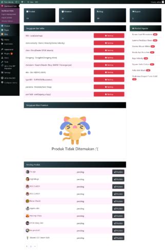 Dashboard Admin Jasa Pembuatan Website Bikin Web Murah Profile Toko Online Sekolah Berita