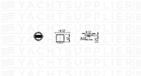 Magneetsnapper Rond Bruin Kunstof 4kg Trekkracht 12x12mm