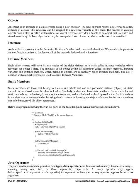 Java Programming PDF