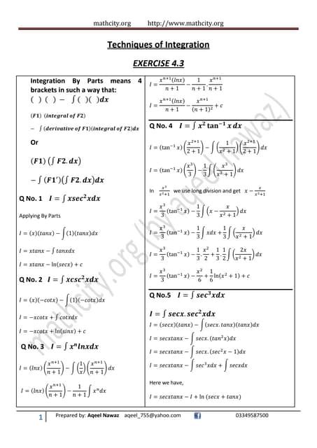 Chap 04 Solutions Ex 4 3 Calculus Pdf