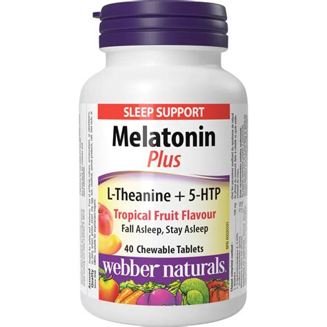 Melatonin Plus L Theanine 5 Htp Chewable Tablets Best Grocery
