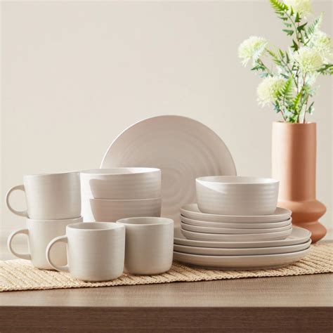 Buy Eleganza 16 Piece Stoneware Dinner Set Online In Ksa Homebox