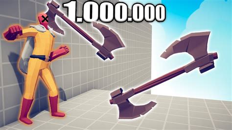 1000000 Damage Axe Thrower Vs Units Tabs Totally Accurate Battle