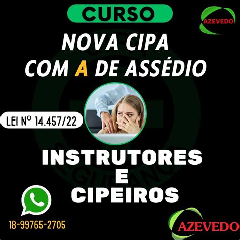 Curso CIPATR Comissão Interna de Prevenção de Acidentes e de Assédio do