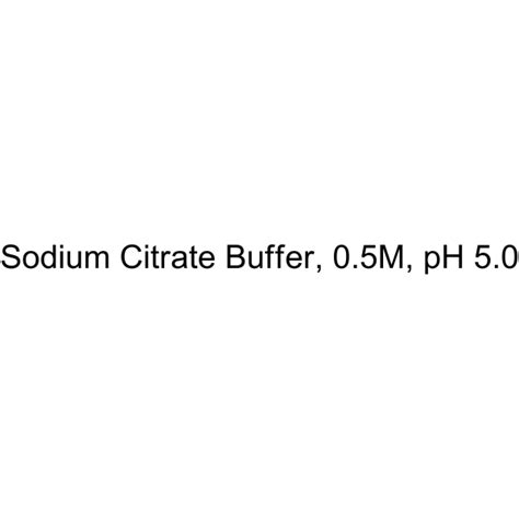 Sodium Citrate Buffer 05m Ph 50 Buffer Solution Medchemexpress
