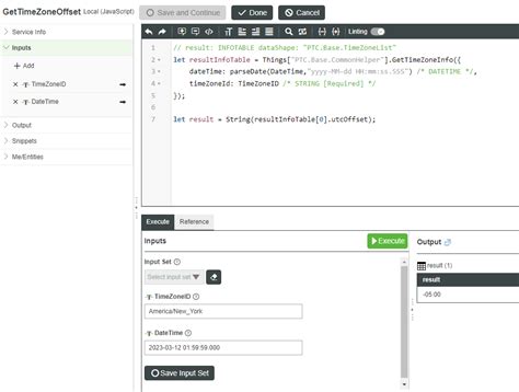 Solved Gettimezoneinfo Service In Ptcbasecommonhelper Ptc Community