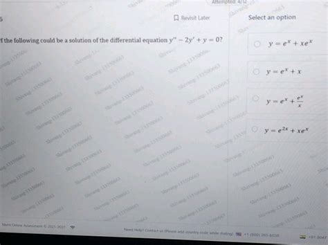 Attempted Revisit Later Select An Option Studyx