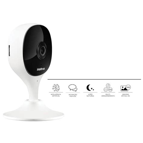 Câmera Interna Ip Wifi Inteligente Intelbras Fullhd Imx Branca