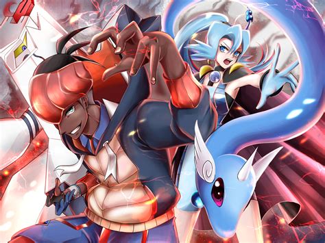 Raihan Dragonair Clair And Duraludon Pokemon And 2 More Drawn By