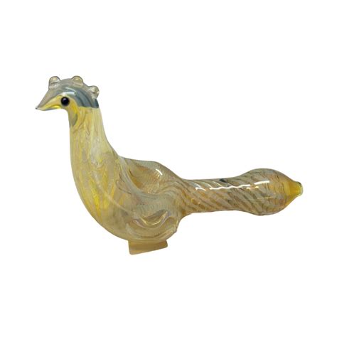 Glass Bird Pipe Classy Clouds