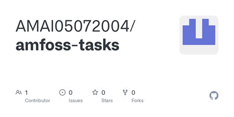 github amal05072004 amfoss tasks