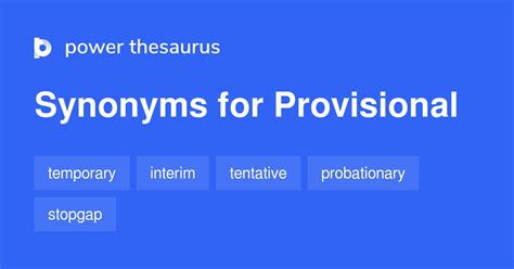 Provisional Synonyms 841 Similar Words And Phrases