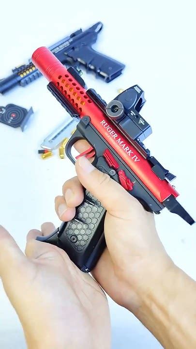 乖巧虎魯格ruger Mark Iv手拉反吹 Shell Ejecting 雷射激光拋殼軟彈玩具nerf免瓦斯 免電池 Youtube