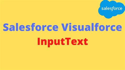 8 Inputtext Salesforce Salesforce Online Training Youtube