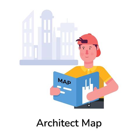 Trendy Architect Map 43339536 Vector Art At Vecteezy