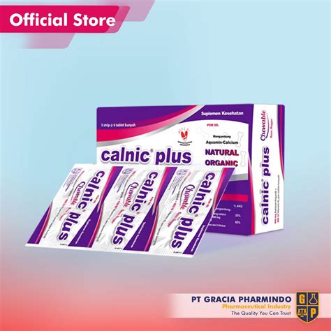 Jual Calnic Plus Chewable Kalsium Organik Tablet Kunyah Rasa