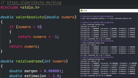 C Ra Z Cuadrada Sin Sqrt M Todo De Newton Parzibyte S Blog