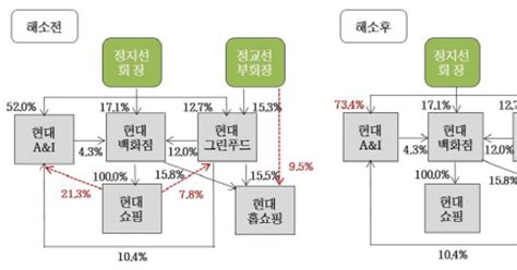현대백화점그룹 정지선·정교선 사재 출연으로 순환출자구조 해소