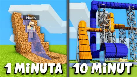 Poprosiłem 10 LOSOWYCH WIDZÓW aby zbudowali ZJEŻDŻALNIE w MINECRAFT