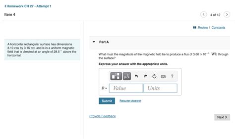 Solved A Horizontal Rectangular Surface Has Dimensions Part Chegg